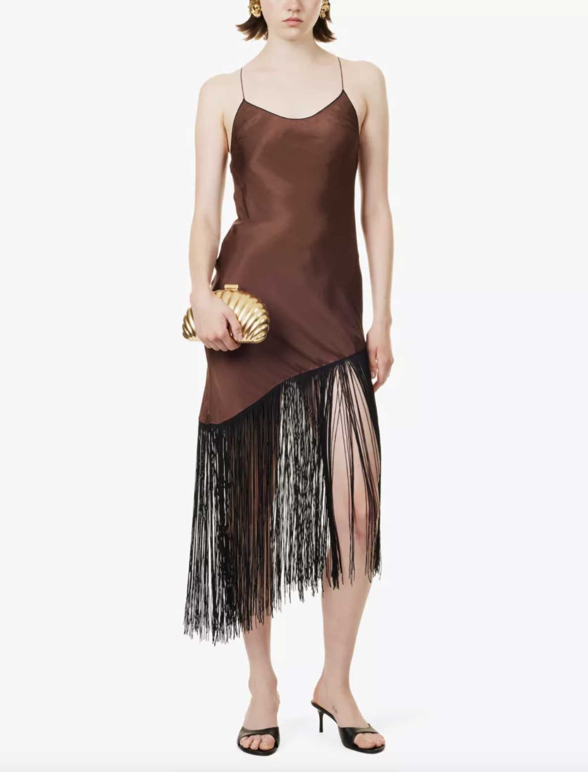 Rent Bec & Bridge Sashay Fringe Embellished Dress | Rites Rental & Resale