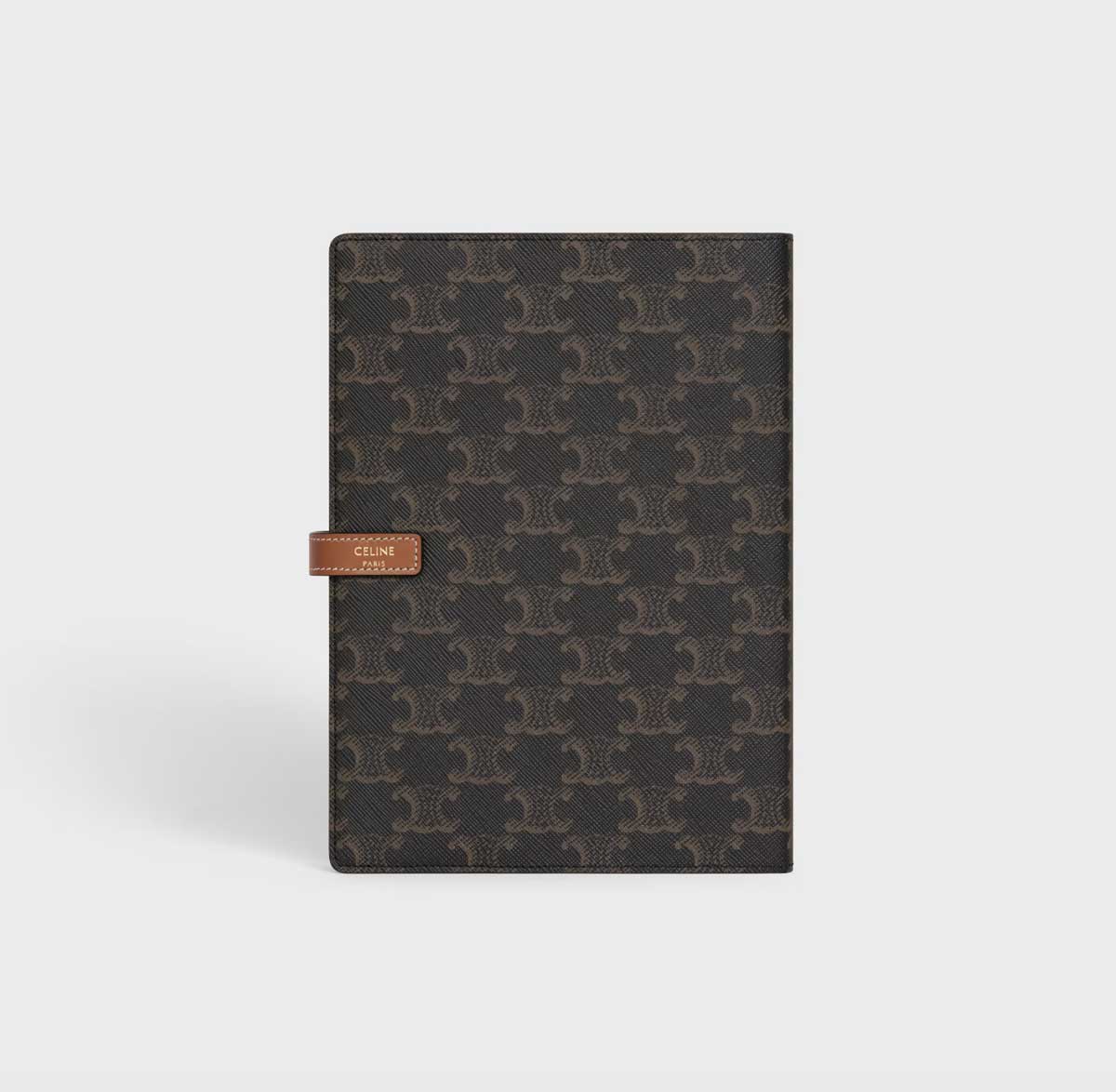 Shop Celine Notebook And Cover In Triomphe Canvas and Calfskin | Rites