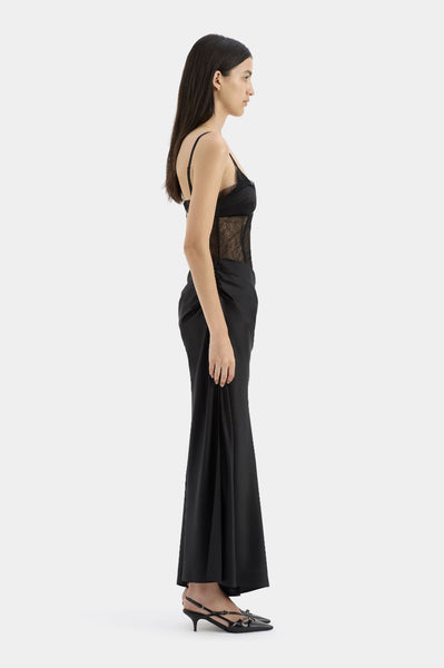 Shop SIR Dunya Draped Silk Satin Gown | Rites Rental & Resale